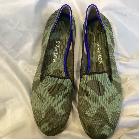 Rothy's | Shoes | Rothys The Loafer Olive Camo Print Fabric Slip On ...